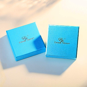 925 Sterling Silver Stud Earrings 4 Prong Princess Cut Square Cubic Zirconia Ear Stud for Women Men Girl CZ 4mm-7mm (Yellow Gold-1.60cttw)