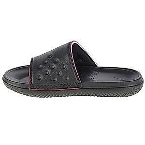 Nike Men's Jordan Play Slide Black-Photon Dust-University Red (DC9835 060) Sandals - Black Slides (us_footwear_size_system, adult, men, numeric, medium, numeric_8)