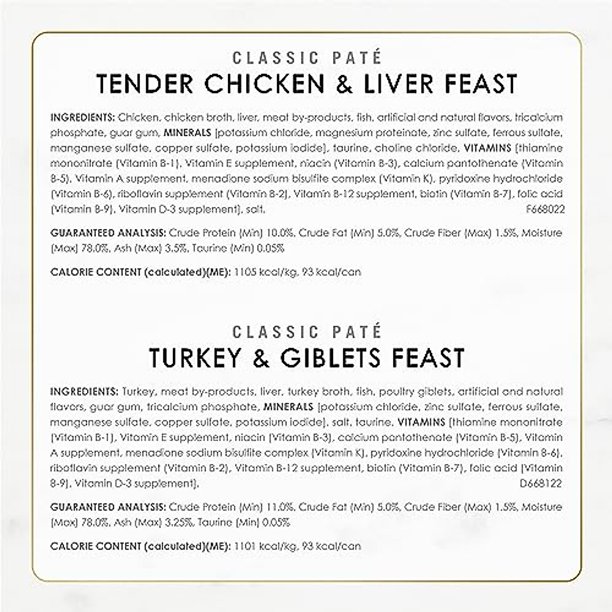 Fancy Feast Poultry and Beef Feast Classic Pate Collection Grain Free Wet Cat Food Variety Pack - (30) 3 oz. Cans