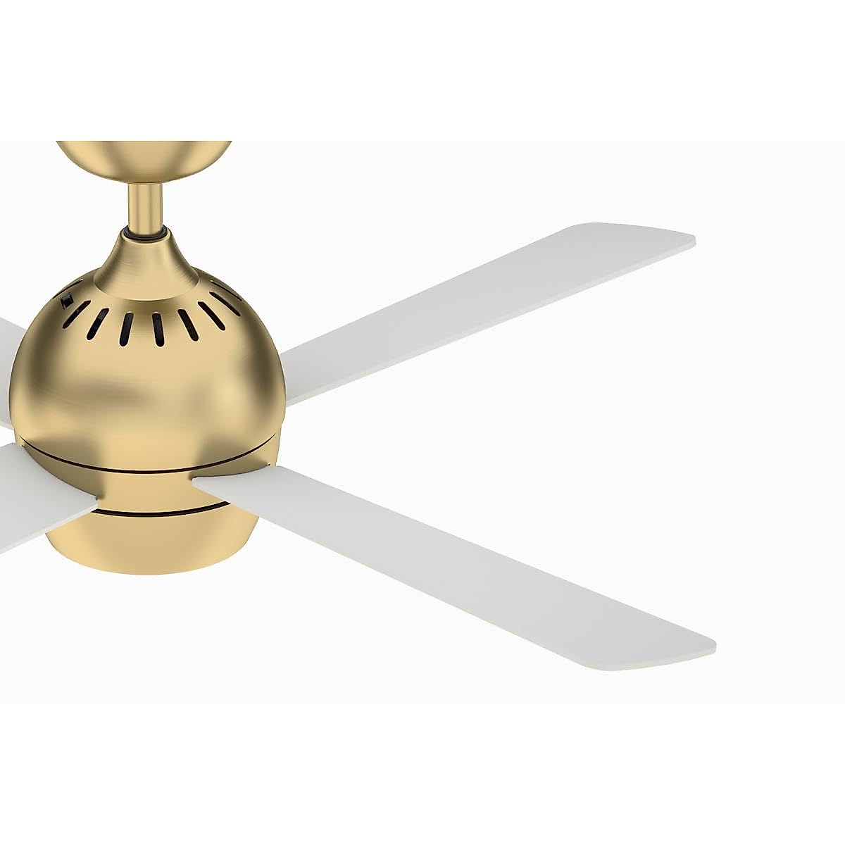 Fanimation Kwad 44 inch Indoor Ceiling Fan with LED Light Kit, Brushed Satin Brass