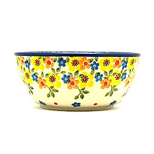 Polish Pottery Bowl - Ice Cream/Dessert - Buttercup
