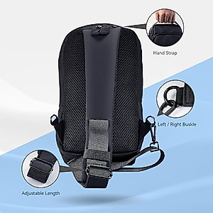 Sonicgrace Carry Case for Playstation Portal, Travel Bag for PS Portal/Nintendo Switch/OLED/Lite/Steam Deck/ASUS ROG Ally, Double-layer Leather Backpack for Game Console, AC Adapter, Dock, Accessories