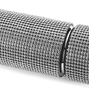 JHJHG 500ml Bling Rhinestone Thermos Bottle,Stainless Steel Thermos Cup,Diamond Vacuum Flask Thermo Water Bottle,Reusable Stainless Steel Water Bottle (Gold B)