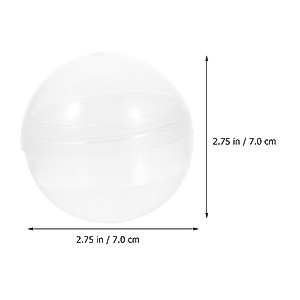 OSALADI Vending Machine Empty Round Clear Capsules 20pcs 70mm Empty Capsules Gumball Machines Small Containers Surprise for Kids Party Favor Prize