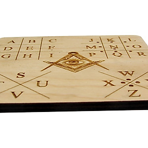 Masonic Cipher Key Escape Room Prop