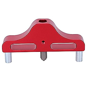 Walfront ZX-1 Center Scriber Woodworking Scriber Center Line Marking Tool, Easy to Find the Exact Center and Offset Lines, Red