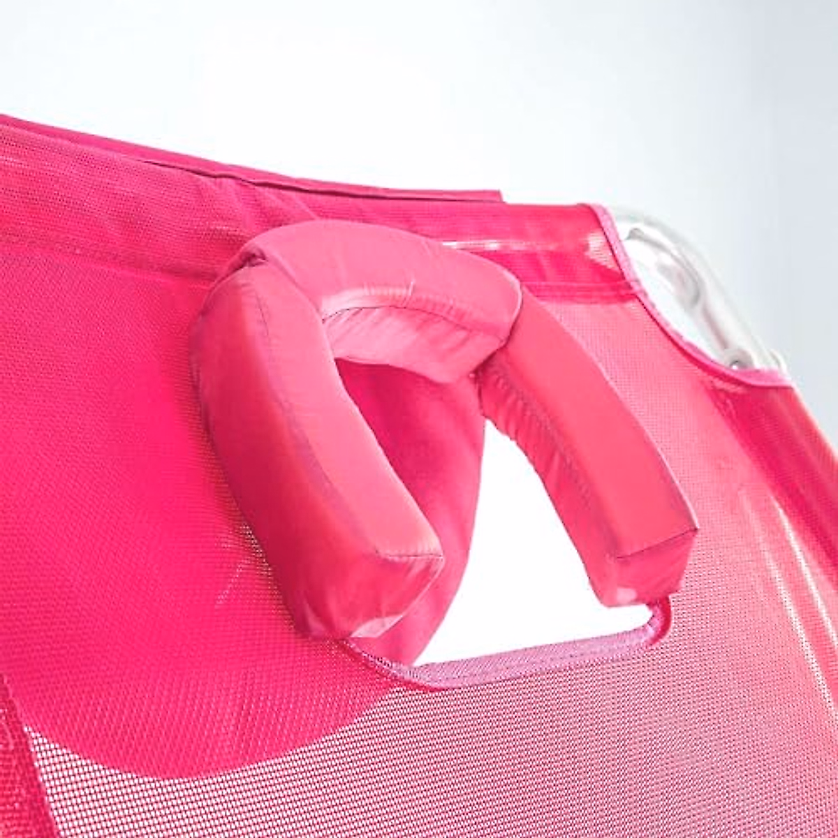 Ostrich 3N1 Lightweight Lawn Beach Reclining Lounge Chair with Footrest, Outdoor Furniture for Patio, Balcony, Backyard, or Porch, Pink