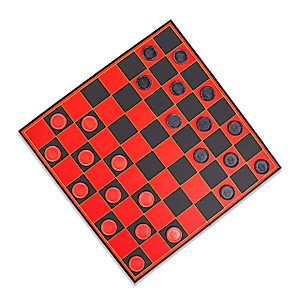 Checkers Board for Kids– Fun Checkerboard Game for Boys and Girls - Interlocking Checkers with Foldable Board by Point Games