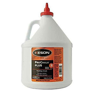 Keson PM105RED 5lb. Red Permanent Chalk Weatherproof