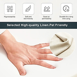 VERYKE U Shape Sectional Sofa Couch,Modern 110'' Linen Button Tufted Sectional Couch Sofa, Upholstered Sofa Bed with Metal Legs for Living Room