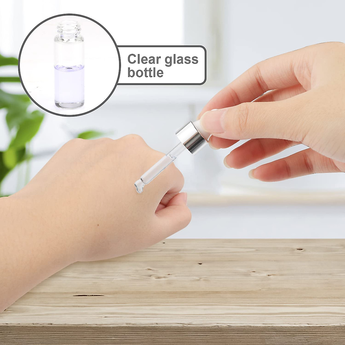Clear Glass Dropper Bottles,35 Pcs 5ml Sample Dropper Bottles DIY Essential Oils Bottles Perfume Vials Cosmetic Liquid Containers