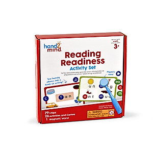 hand2mind Reading Readiness Activity Set, Magnetic Wands and Chip Set, Learn to Spell for Kids, Spelling Toys, CVC Words for Kindergarten, Learning Letters, Science of Reading Manipulatives