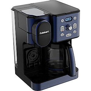 Cuisinart SS-16 Coffee Center 2-in-1 Coffeemaker and Single Serve Combo Brewer, Navy Blue Bundle with 1 Year CPS Enhanced Protection Pack