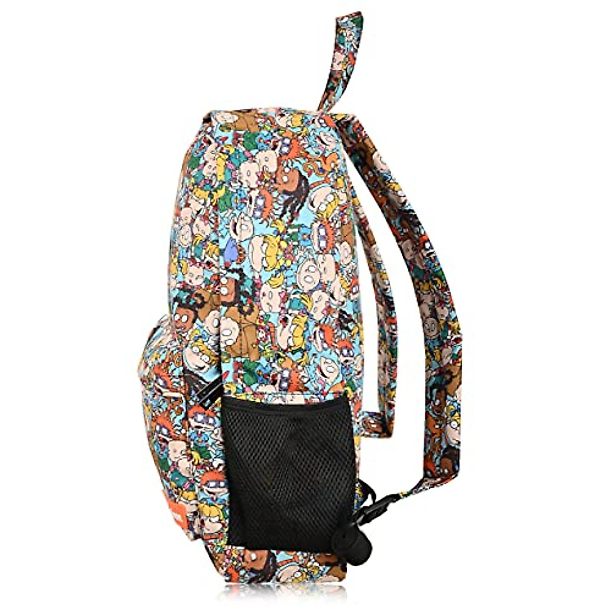 Nickelodeon Rugrats Reptar Classic Backpack - Light Blue Rugrats Reptar, Tommy, Chickie, Angelica and Susie Allover Knapsack