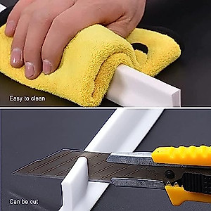 Collapsible Shower Water Guard Water Splash Guard Water Dam Barrier Shower Threshold for Shower Stall, Stay Dry Retainer for Wet and Dry Separation for Bathroom (67") …