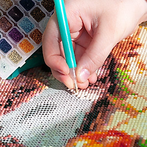 Ecurfu 84 Slots Diamond Painting Storage Containers, 28 Girds 3 Pack, Bead Storage Containers, Diamond Art Organizer Box, Diamond Painting Accessories, Embroidery Storage with Label Stickers