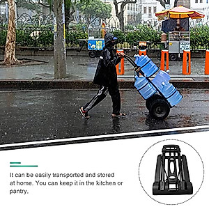 Alipis 1pc Folding Trolley Foldable Folding Bike Shopping Pp