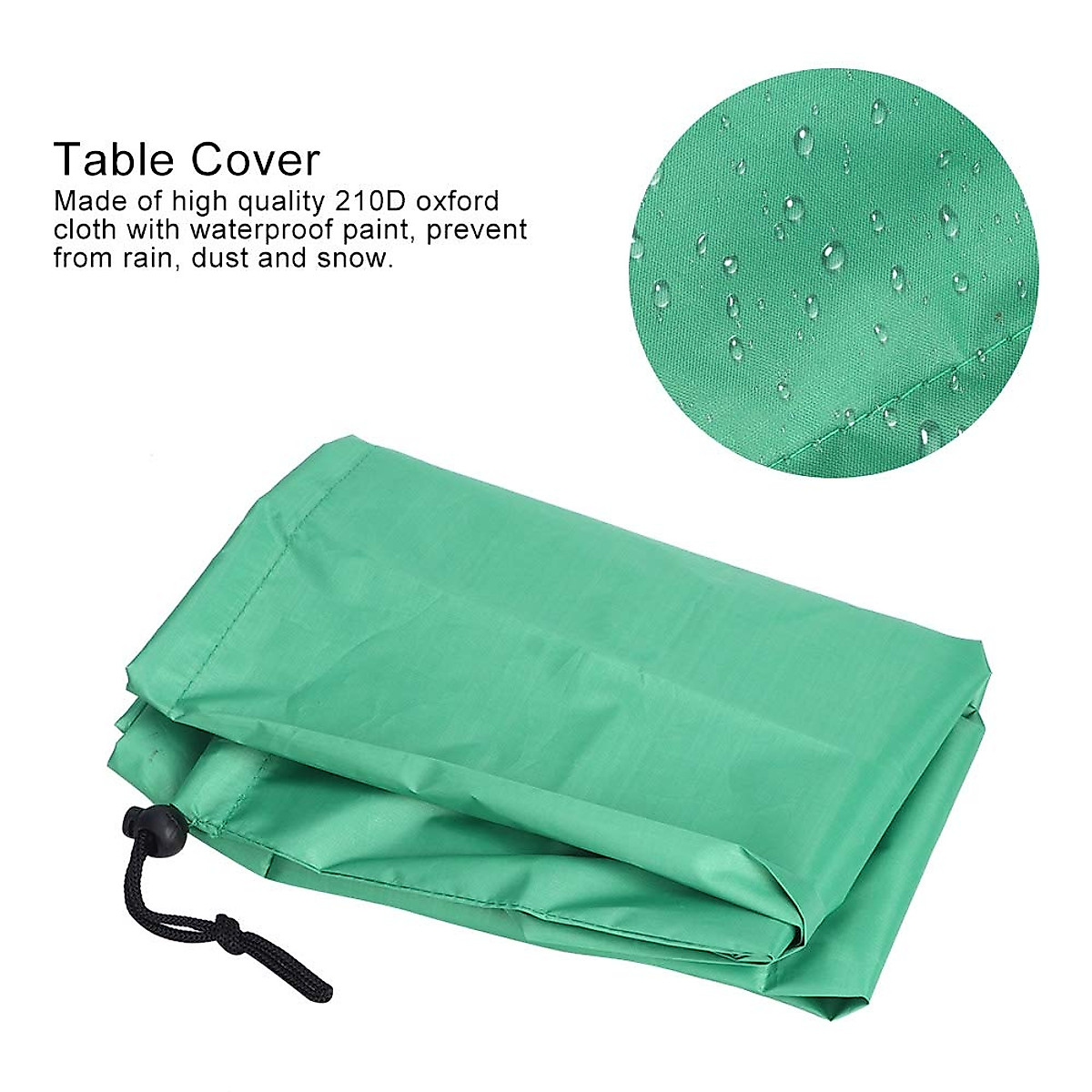 Milltrip Patio Furniture Covers, 18 inch Waterproof Outdoor Table Chair Covers, 210D Oxford Cloth Outdoor Furniture Cover Dust Proof (Green)