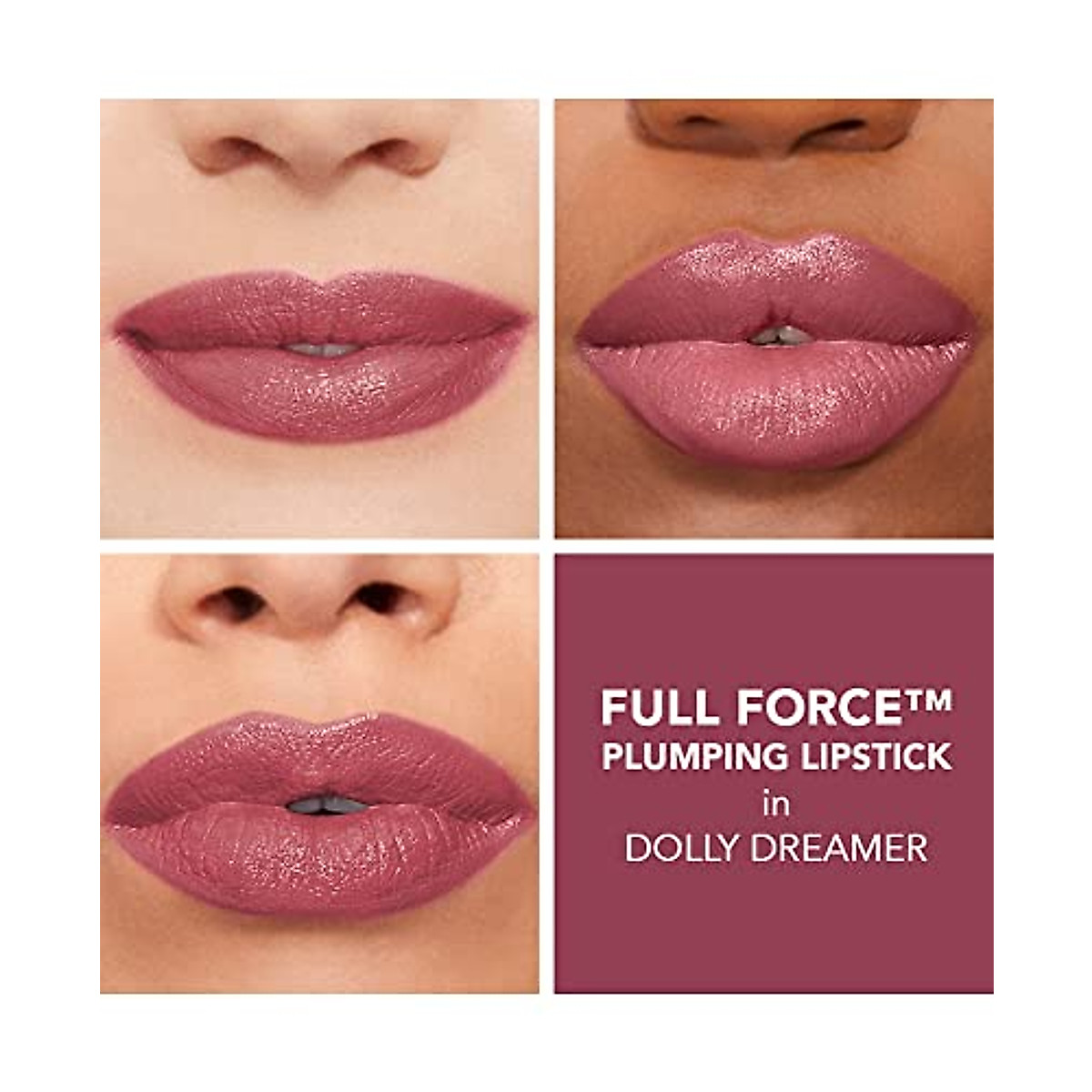 Buxom Full Force Plumping Lipstick, Dolly Dreamer