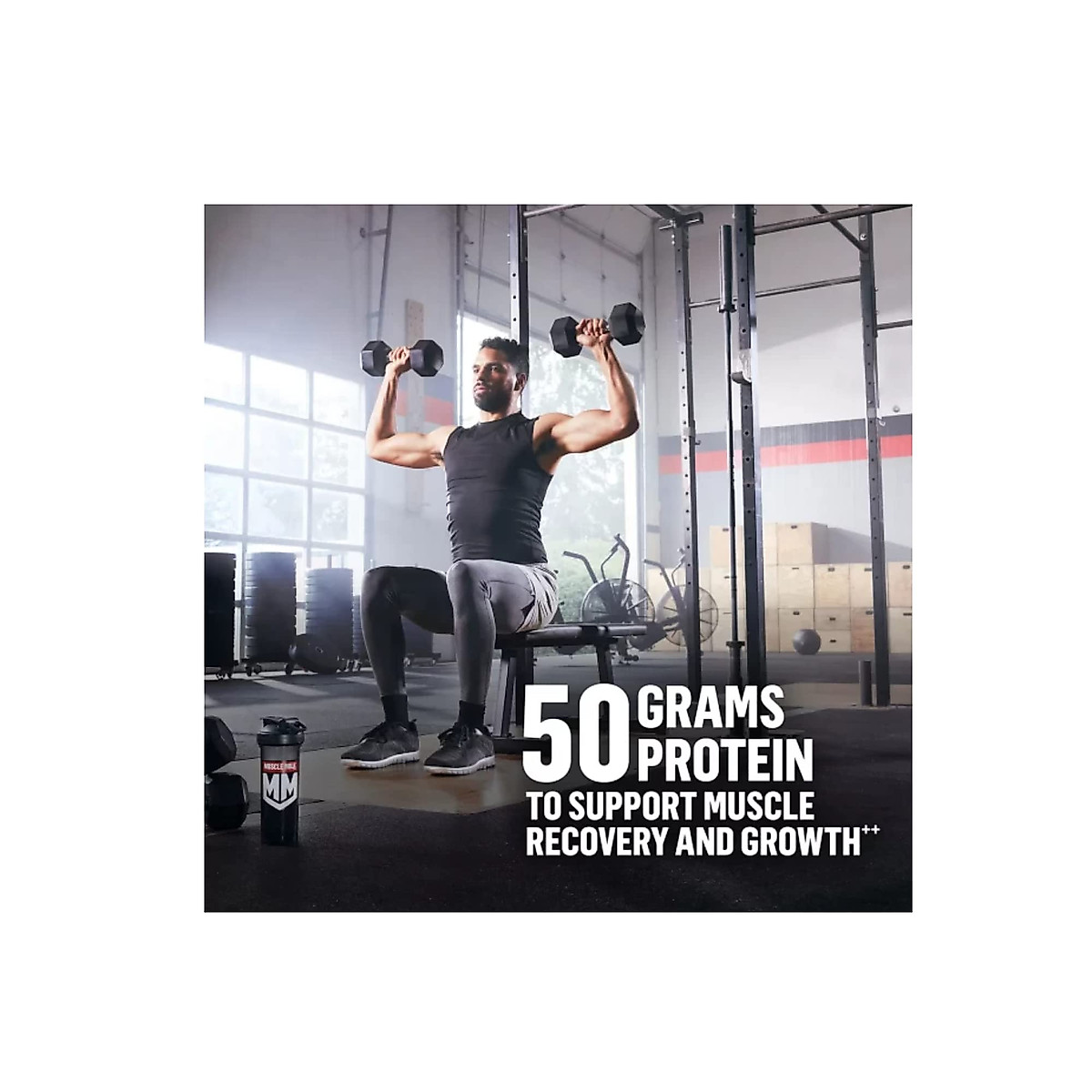 Muscle Milk Pro Series Protein Powder Supplement, Knockout Chocolate (40.7 oz.). 50g Protein, 3g Sugar, 20 Vitamins & Minerals. Workout Recovery