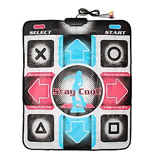 OSTENT USB RCA Non-Slip Dancing Step Dance Mat Pad for PC Computer TV AV Video Game