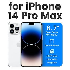 Mkeke for iPhone 14 Pro Max Case Clear Black, [Not-Yellowing][Military-Grade Drop Protection] Shockproof Protective Phone cases 2022