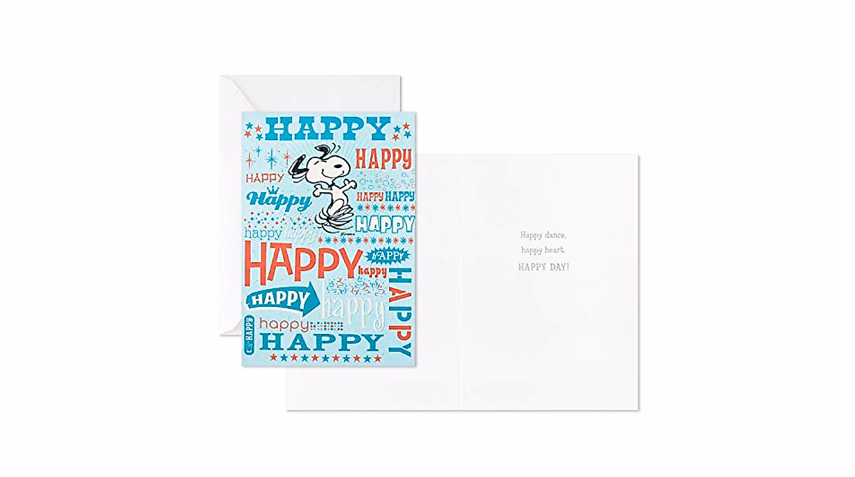 Hallmark Peanuts Snoopy Birthday Cards Assortment (12-Pack)