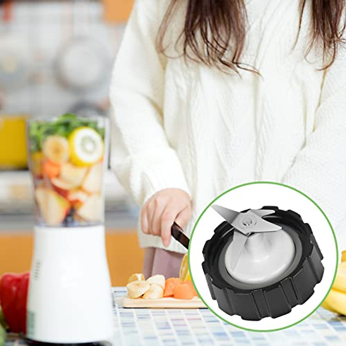 Replacement Parts For Hamilton Beach Blender Blades with Blade Gasket Blender Base Bottom Cap and 2 Rubber O Ring Sealing Ring Gasket