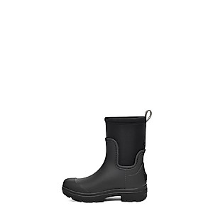 UGG Unisex-Child Droplet Mid Boot, Black, 6 Big Kid