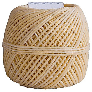 EricX Light Beeswax Hemp Wick,200 ft Spool,100% Organic Hemp Wick Well Coated with Beeswax,Standard Size(1.0mm)