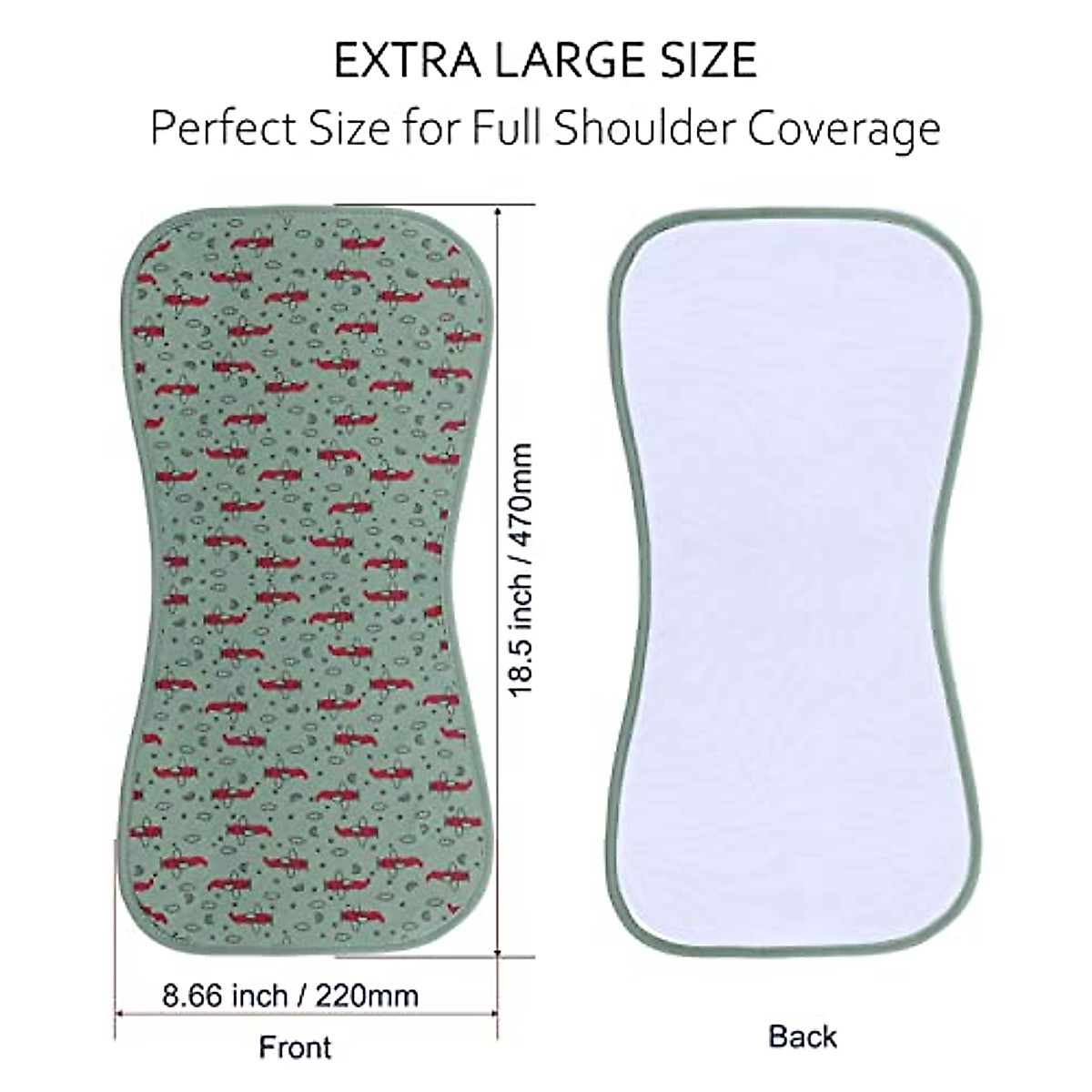 Hakochia Burp Cloths for Baby Boy Organic Cotton Large Burp Clothes Extra Absorbent Soft Burping Rags Spit Up Cloth Sets for Newborns 8 Pack