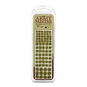 The Army Painter - Battlefield Tufts - Terrain Model Kit for Miniature Bases and Dioramas - Woodland Tuft - 77 Pcs 3, Sizes