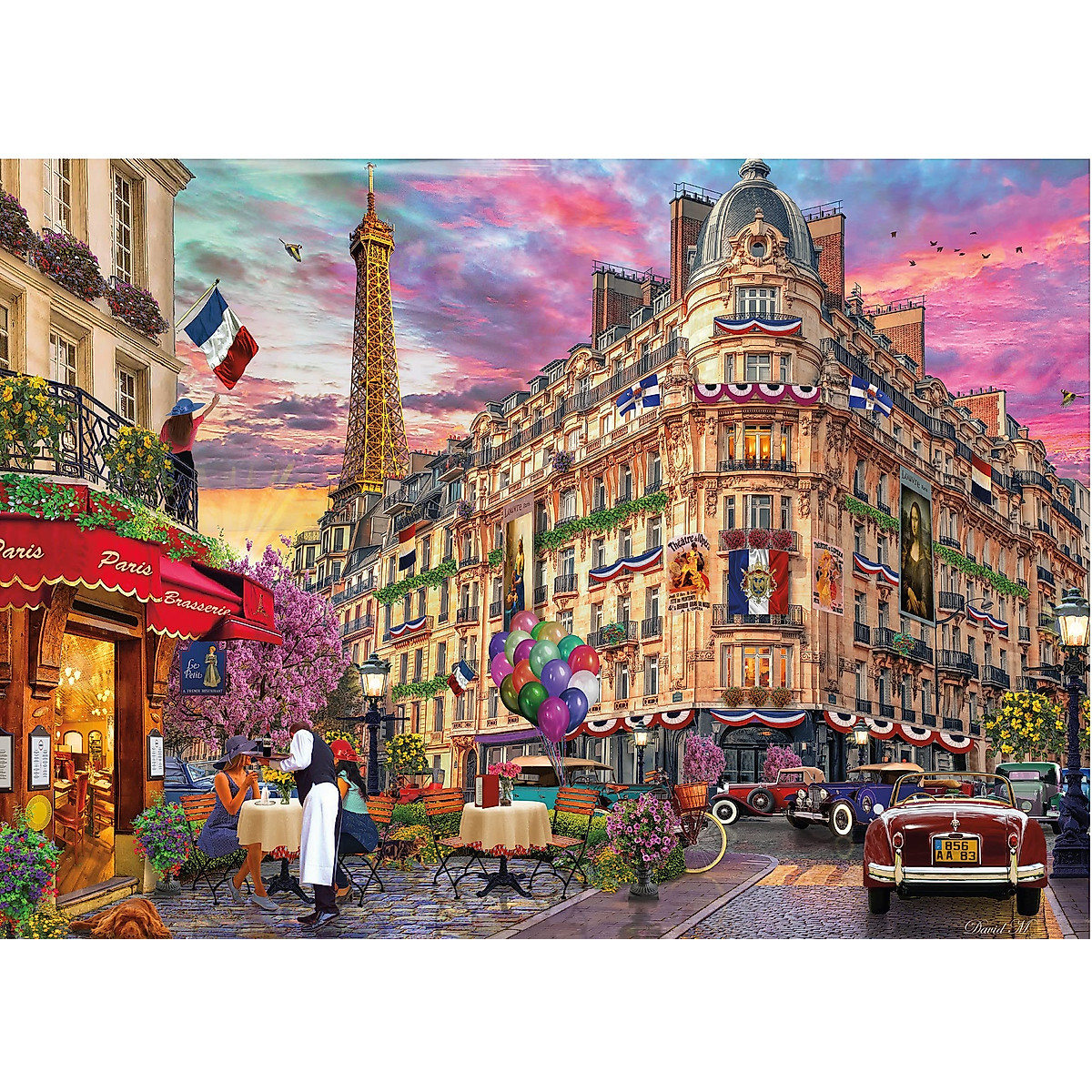 Ceaco - David Maclean - Cities - Bonjour Paris - 1000 Piece Jigsaw Puzzle