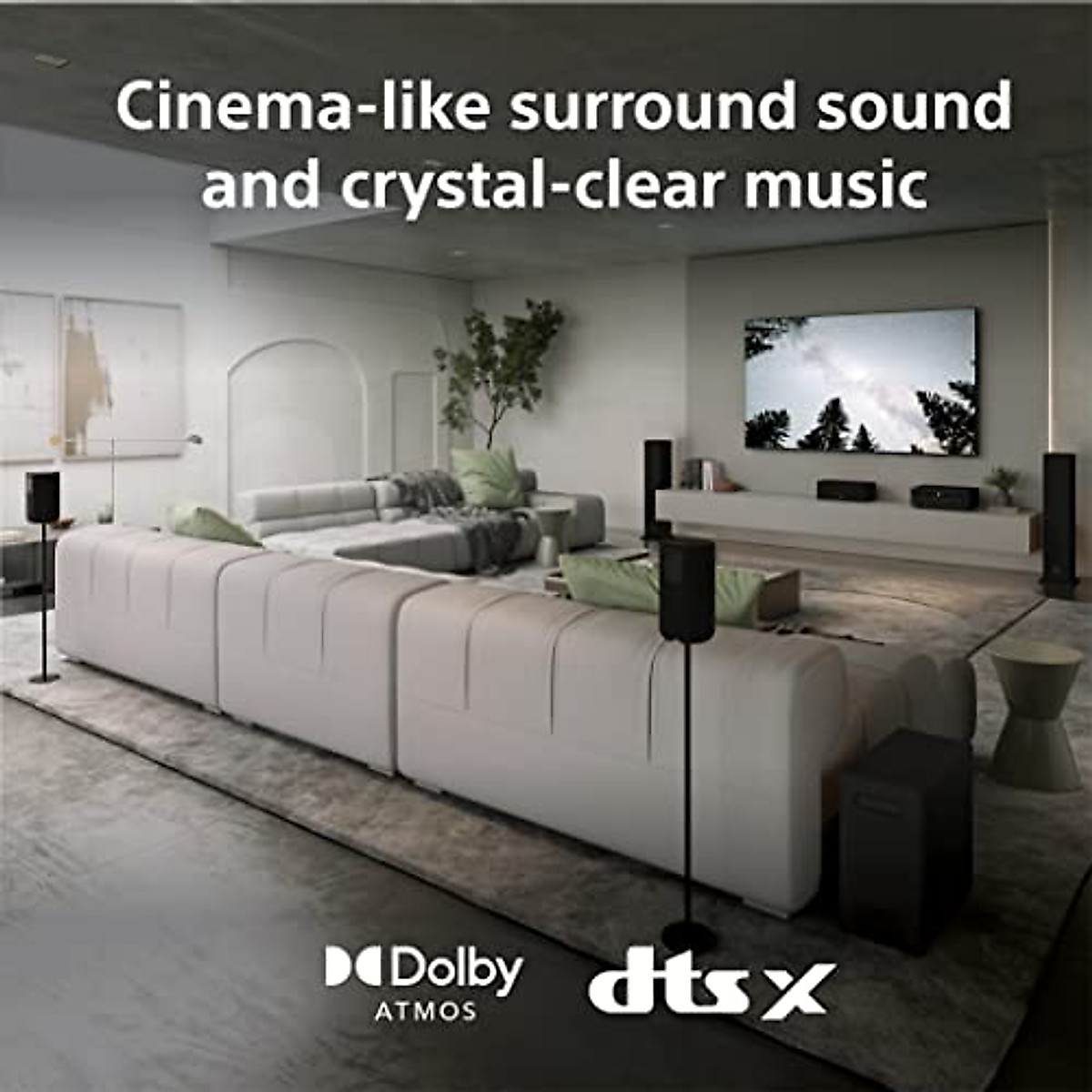 Sony STR-AN1000 7.2CH Surround Sound Home Theater 8K A/V Receiver: Dolby Atmos, DTS:X, Digital Cinema Auto Calibration IX, Bluetooth, WiFi, Chromecast, Spotify, AirPlay, HDMI 2.1 (Renewed)