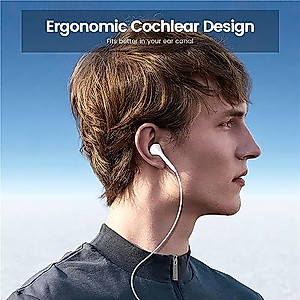 2 Pack Earbuds with 3.5mm Plug Wired Headphones/Earphones Built-in Microphone & Volume Control Compatible with iPhone,iPad,iPod,MP3/4,Android and 3.5mm Audio Devices