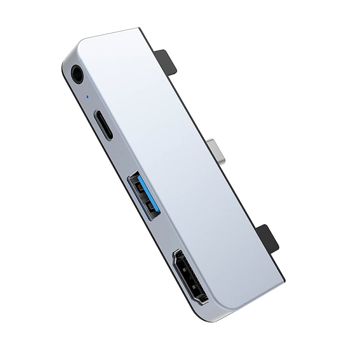 HYPER - HyperDrive 4-in-1 USB C Hub for iPad Pro - 3.5mm Audio Jack, USB-C Power Delivery, USB-A 3.0, 4K30Hz HDMI - Silver