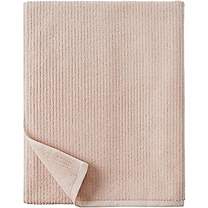 Amazon Aware 100% Organic Cotton Ribbed Bath Towels - Bath Towels, 4-Pack, Blush