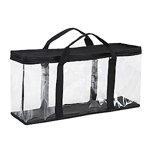 Fasmov 4 Pack VHS Storage Bag Hold up to 60 Large VHS tapes (15 Each Bag)