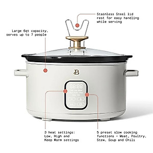 6 Quart Programmable Slow Cooker (White Icing)