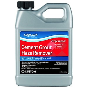 Aqua Mix Cement Grout Haze Remover - 32 oz Quart - Removes Cured Grout and Mortar Residue - Efflorescence, Rust, Hard Water Stain, Lime Deposit Cleaner - For Tile, Granite, and Natural Stone