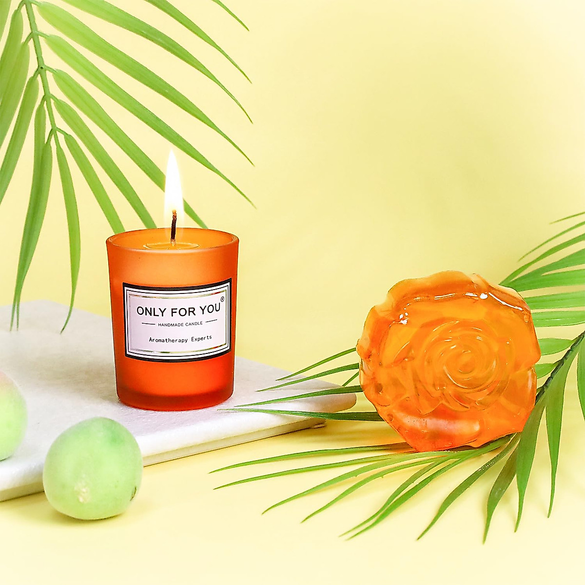 Gifts for Women, Mom, Wife, Girlfriend, Sister, Mothers Day, Birthday, Christmas, Valentine's Day Gifts-Lavender Spa Gift Basket Set(Orange)