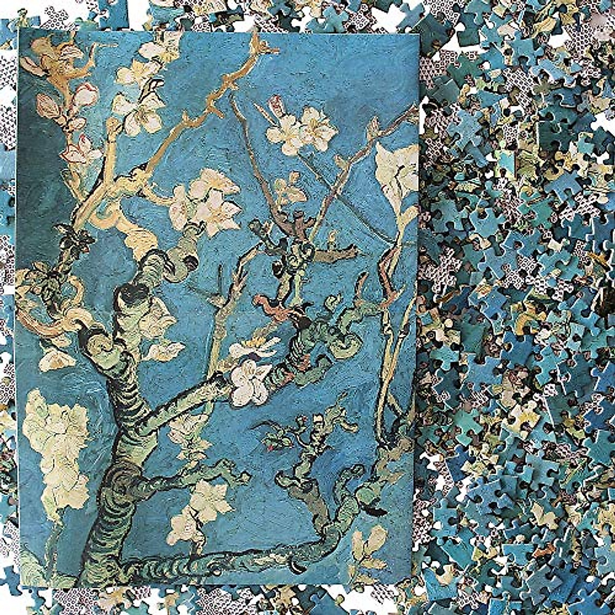 Moruska Almond Blossom by Vincent Van Gogh Jigsaw Puzzle 1000 Piece Art Painting Puzzles for Adults