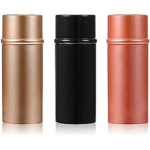 JewelryWe 3 Colors Cosmetic Beauty Makeup Minerals Powder Brush Travel Retractable Kabuki Brush,Foudation Blush Brush Cosmetic Tool (3pcs)