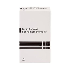 McKesson Basic Pocket Aneroid Sphygmomanometer - Blood Pressure Gauge and Cuff, 2 Tubes, for Adults, Navy Blue - Large Cuff, 34 cm to 50 cm, 21.6 in Long Tubes, 1 Count