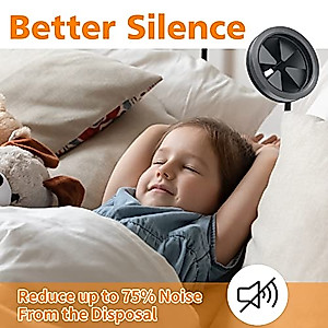 Garbage Disposal Splash Guard Collar Sink Baffle, Food Waste Disposer Parts Accessories, 3-1/8 Inch Multi-function Drain Plugs for Garbage Disposals