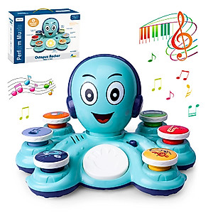 Baby Musical Toys Learning Toys for Toddlers, Octopus Music Toys, Preschooler Musical Educational Instruments Toy for Baby, Birthday Toys for Girls Boys