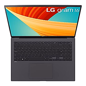 LG gram 16” Lightweight Laptop, Intel 13th Gen Core i7 Evo Platform, Windows 11 Home, 16GB RAM, 1TB SSD, Gray