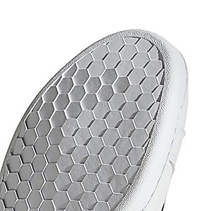 adidas Men's Grand Court Racquetball Shoe, White/Black/White, 9.5