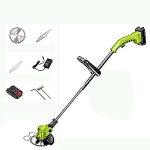 Electric Lawn Mowers , Weed Eater/Grass Edge Trimmer, Height Adjustable Cordless Electric Lawn Mower for Grass Trimming/Edging, Lawn and Garden Care