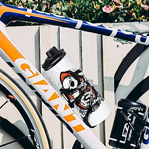 AGH 4 Pack Sublimation Sports Water Bottle Blanks 20 oz Sublimation Water Bottles Tumblers Double Wall Stainless Steel Vacuum Flask With Straw and Portable Handle for Sport Outdoor Travel, White